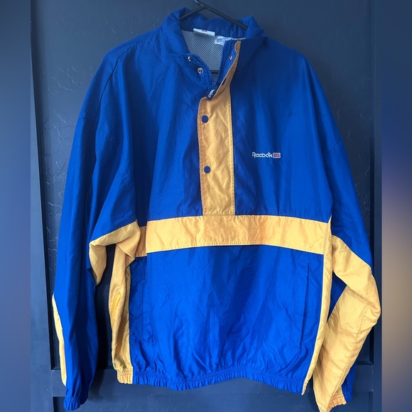 Reebok | Jackets & Coats | Vintage British Reebok Jacket Mens L Blue ...
